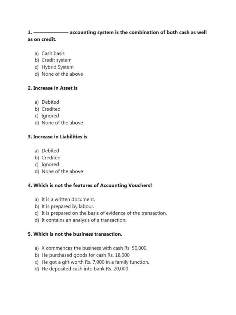 ACCA FA1 Practice Question 2 | PDF | Debits And Credits | Invoice