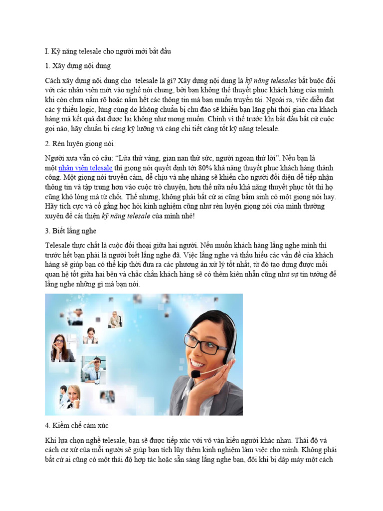 Ky Nang Telesales | PDF