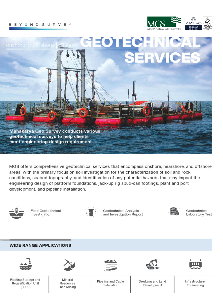 MGS Brochures Geotechnical | PDF | Geotechnical Engineering | Earth Sciences