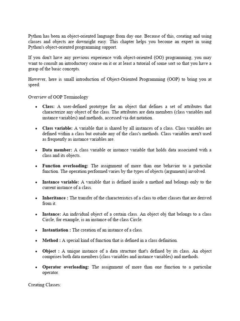 Python Class And Inheritance And Override Pdf Class Computer Programming Method