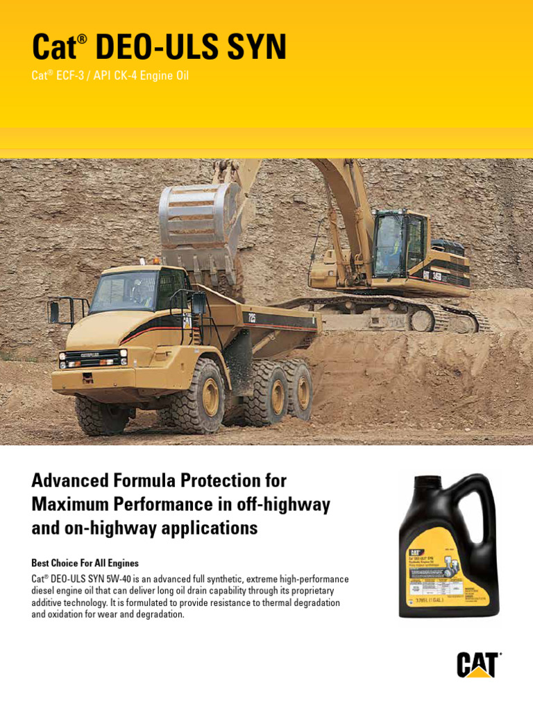 Cat Deo Uls Syn | PDF | Motor Oil | Physical Sciences