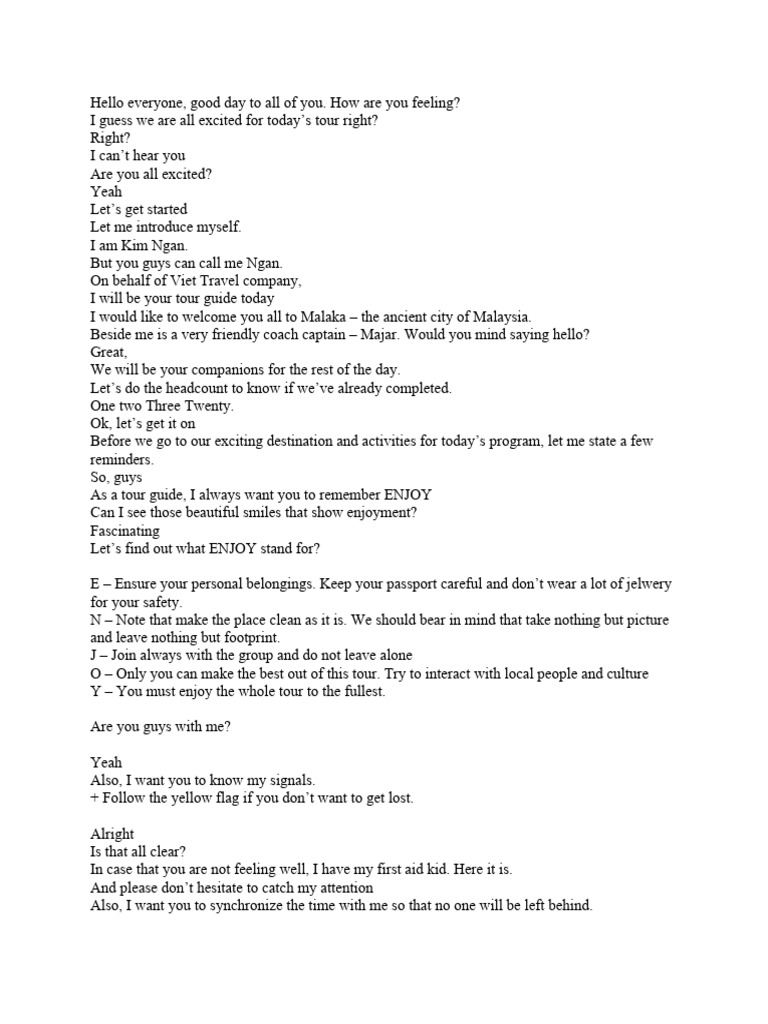 Tourism Script | PDF | Fortification