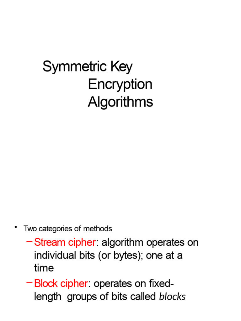 15 Oct Symmetric-Key-Encryption-Algorithms | PDF | Encryption | Information Age