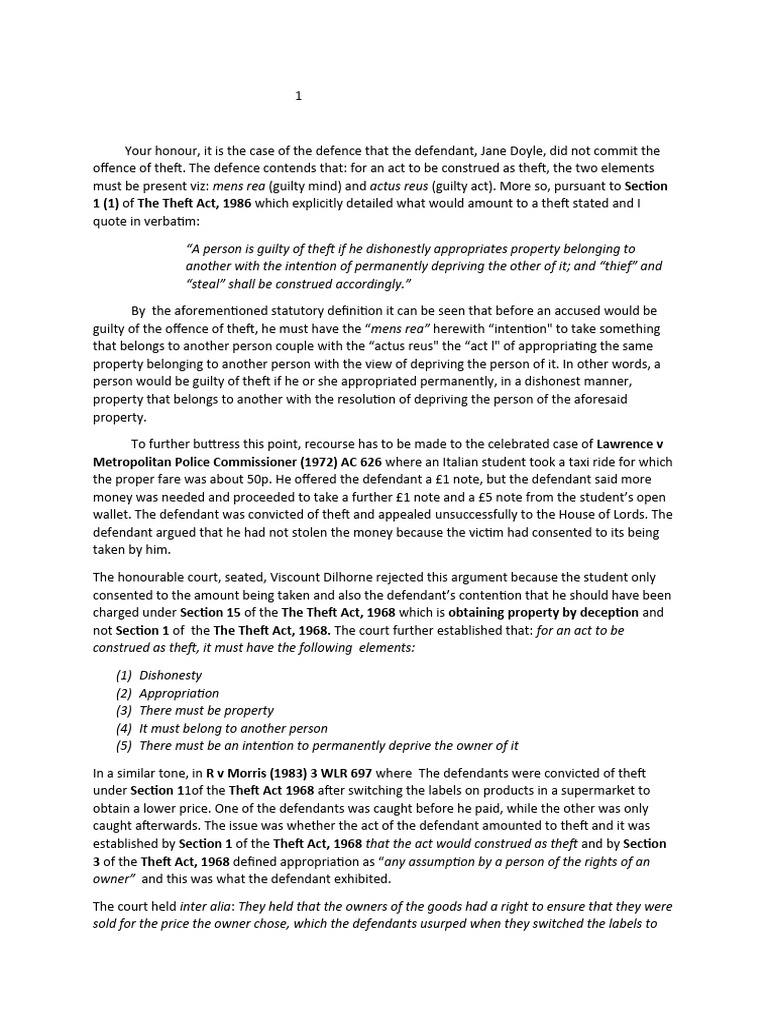 Hypothetical Questions Book | PDF | Theft | Criminal Justice