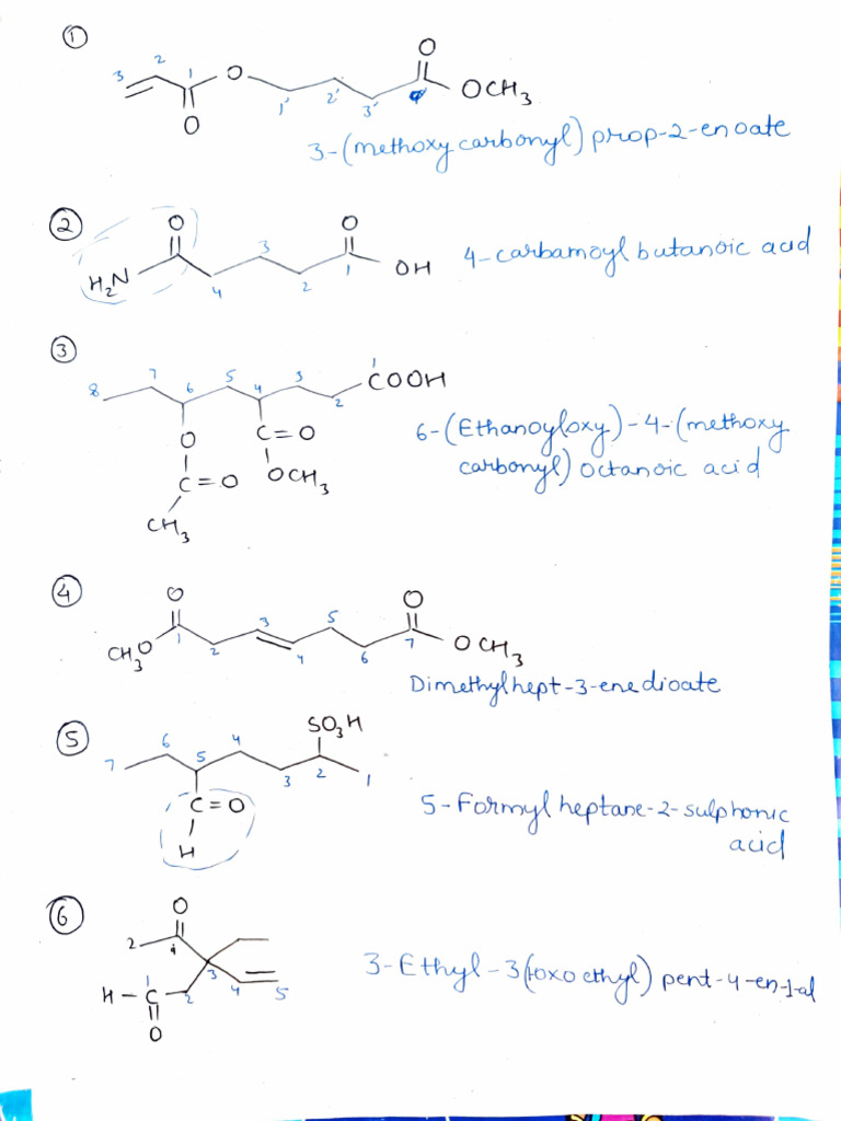 Solutions IUPAC Nomenclature | PDF | Organic Chemistry | Chemistry