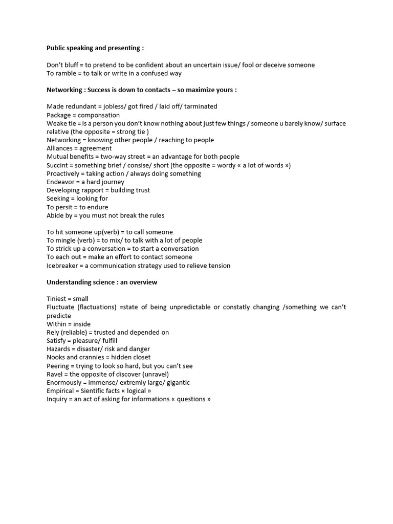 Public Speaking and Presenting | PDF