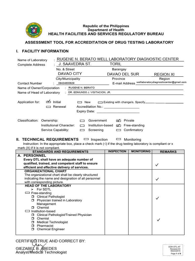Assessment Tools | PDF | Laboratories | Quality Assurance