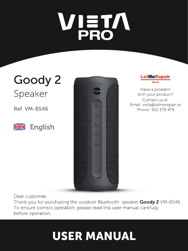 Manual VM-BS46 English Compressed | PDF