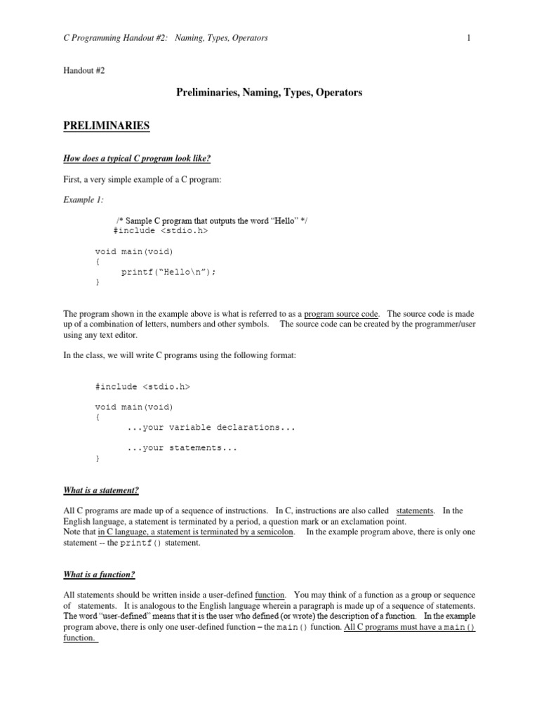 Basic Programming Handouts | PDF | Data Type | Integer (Computer Science) Basic Programming Handouts | PDF | Data Type | Integer (Computer Science)