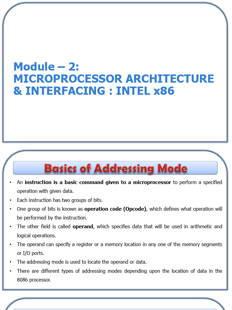 MODULE-2 - AddressingModes - Part 2 | PDF | Computer Science | Integrated Circuit