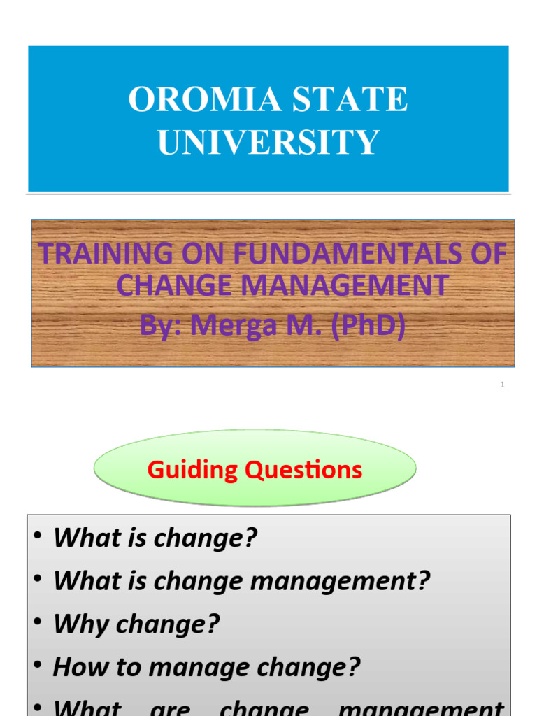 Change Management | PDF | Change Management | Leadership