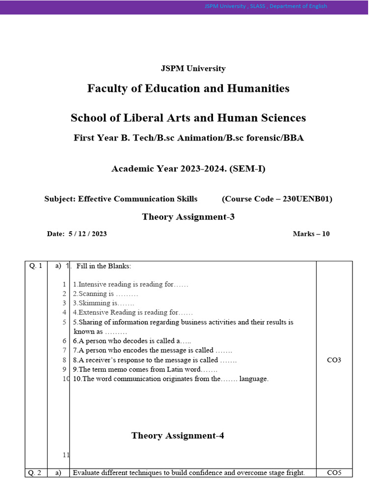 ECS Theory Assignment | PDF