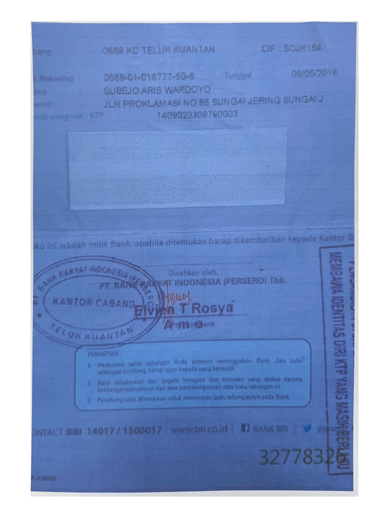 Fotocopy Rekening | PDF