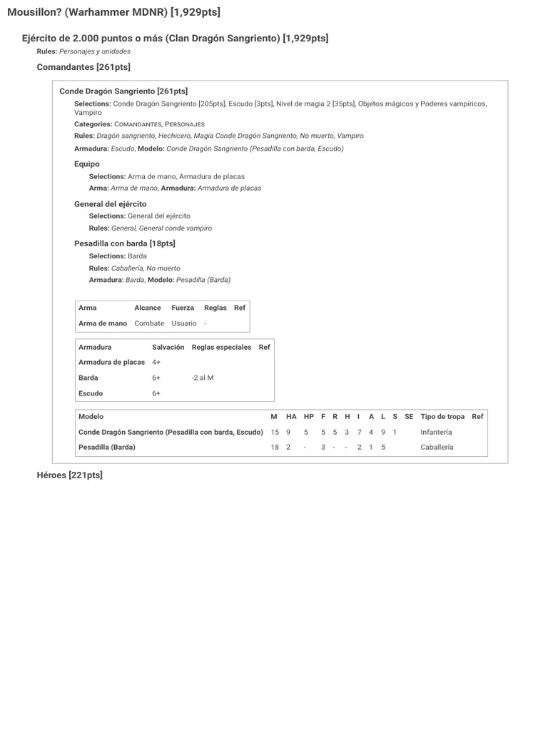 Mousillon - (HTML) | PDF | Caballería | Infantería
