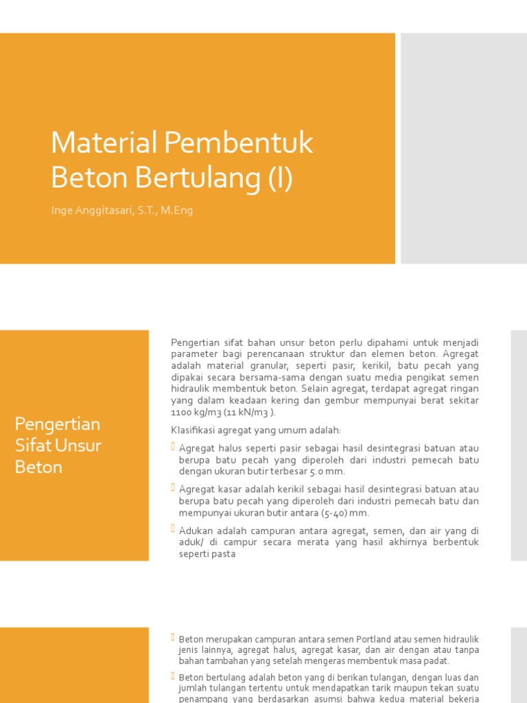 Material Pembentuk Beton Bertulang | PDF