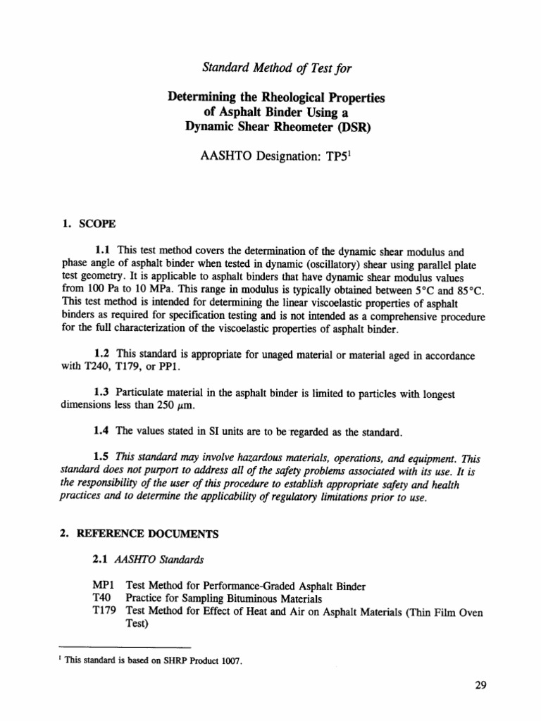 Dynamic Shear Rheometer SHRP B-003 | PDF | Viscoelasticity | Shear Stress