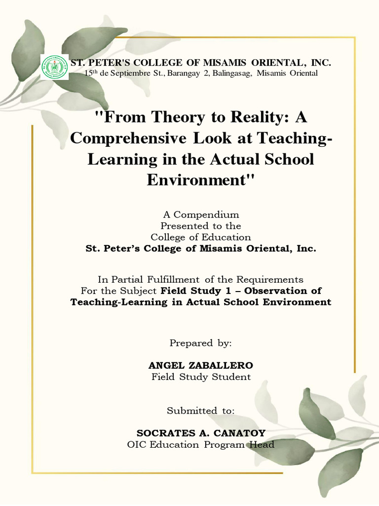 Introduction FS1 | Download Free PDF | Teachers | Learning