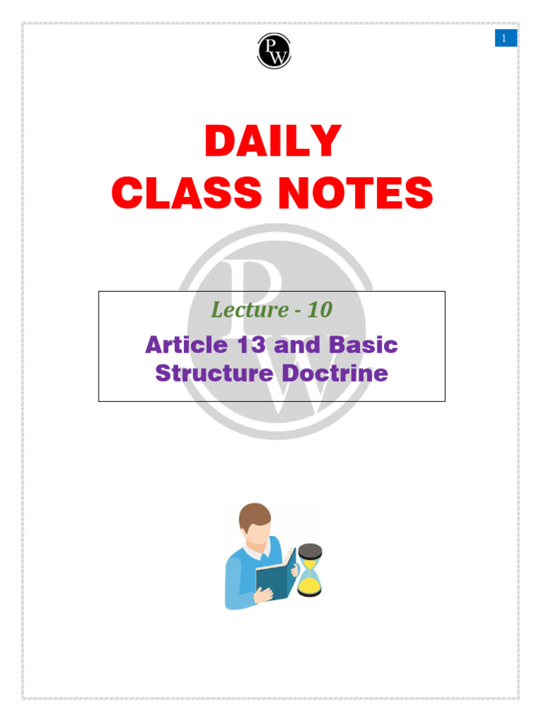 Polity - Daily Notes UPSC | PDF | Common Law | Governance