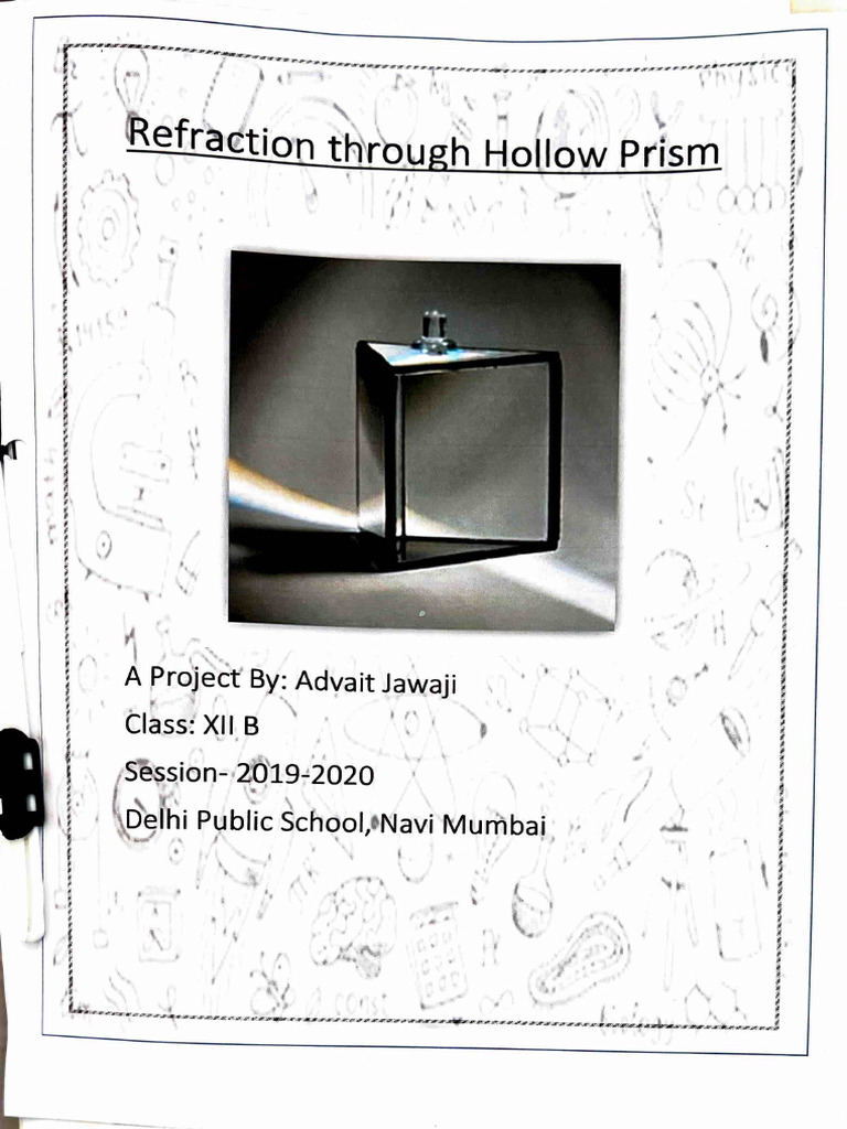 Physics Reflective Index of Liquid Through Hollow Prism | Download Free ...