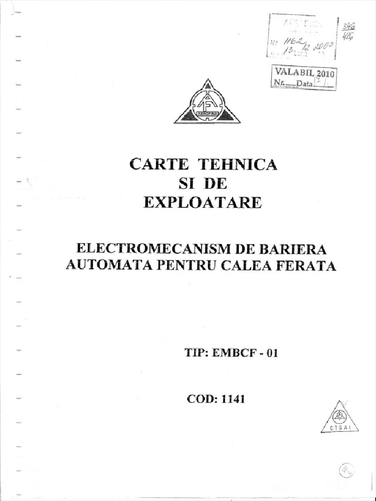 bat aerofina - manual exploatare | PDF