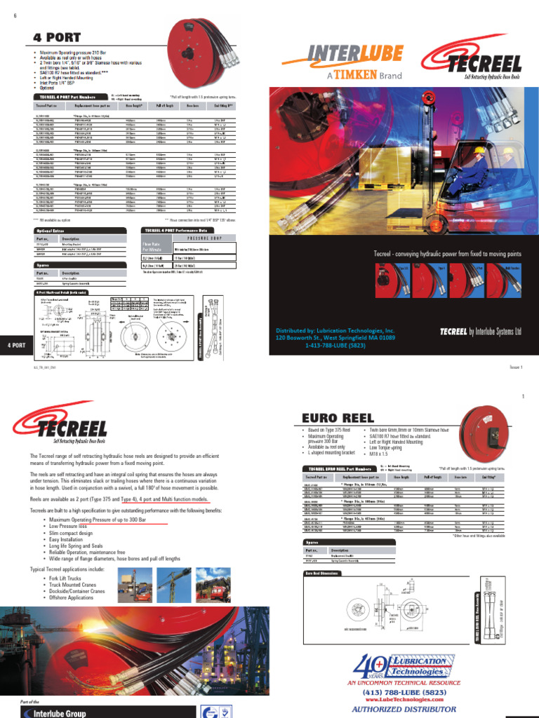 tecreel-brochure | PDF | Valve | Mechanical Engineering