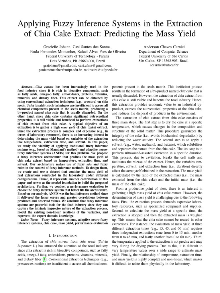 Accepted Manuscript FUZZIEEE2021 Chia | PDF | Fuzzy Logic | Statistical Inference