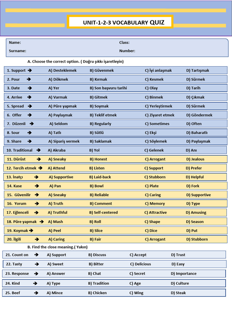 UNIT-1-2-3 QUIZ_230303_145619 | PDF | Food Ingredients | North American ...