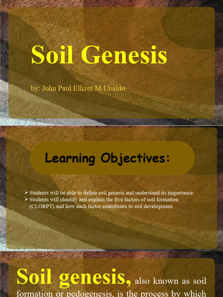 Soil Genesis | PDF | Soil | Geomorphology