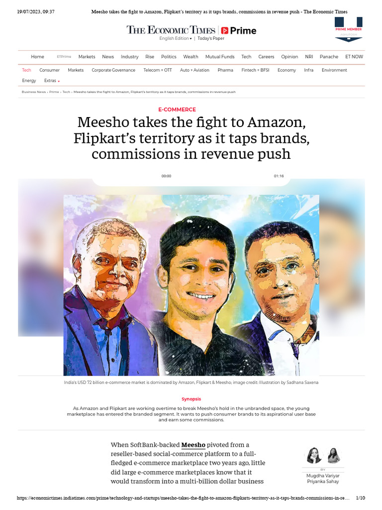 Meesho Challenges Amazon & Flipkart | PDF | Brand | Marketing