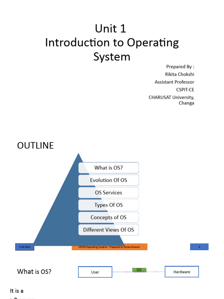 Operating System - Unit1 | PDF | Computers