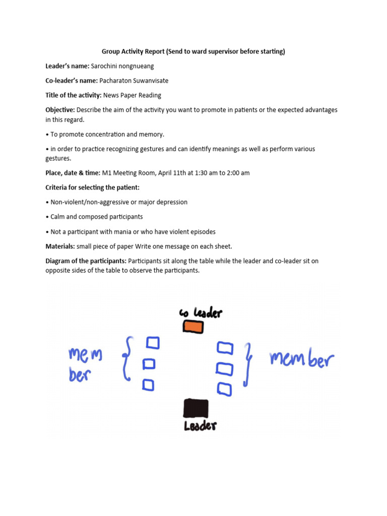 Newspaper Reading Group Activity Report | PDF
