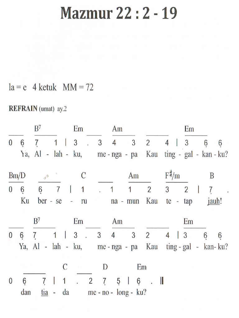 Mazmur 22 Lengkap | PDF
