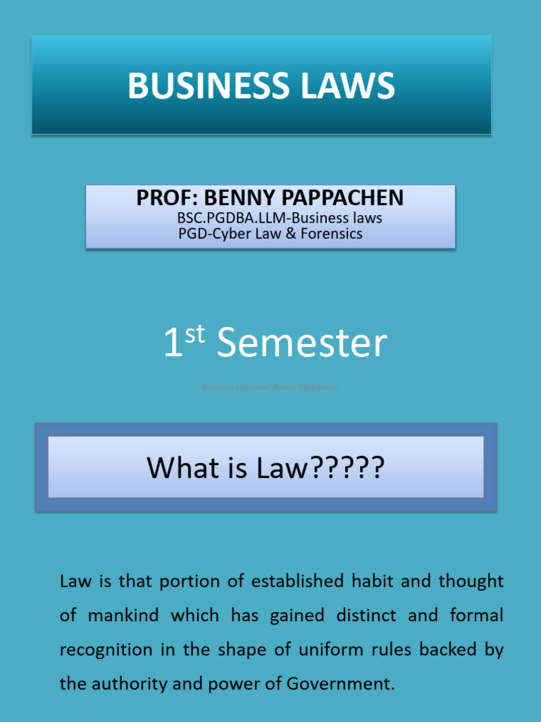 Business Law-1 | PDF | Offer And Acceptance | Legal Concepts