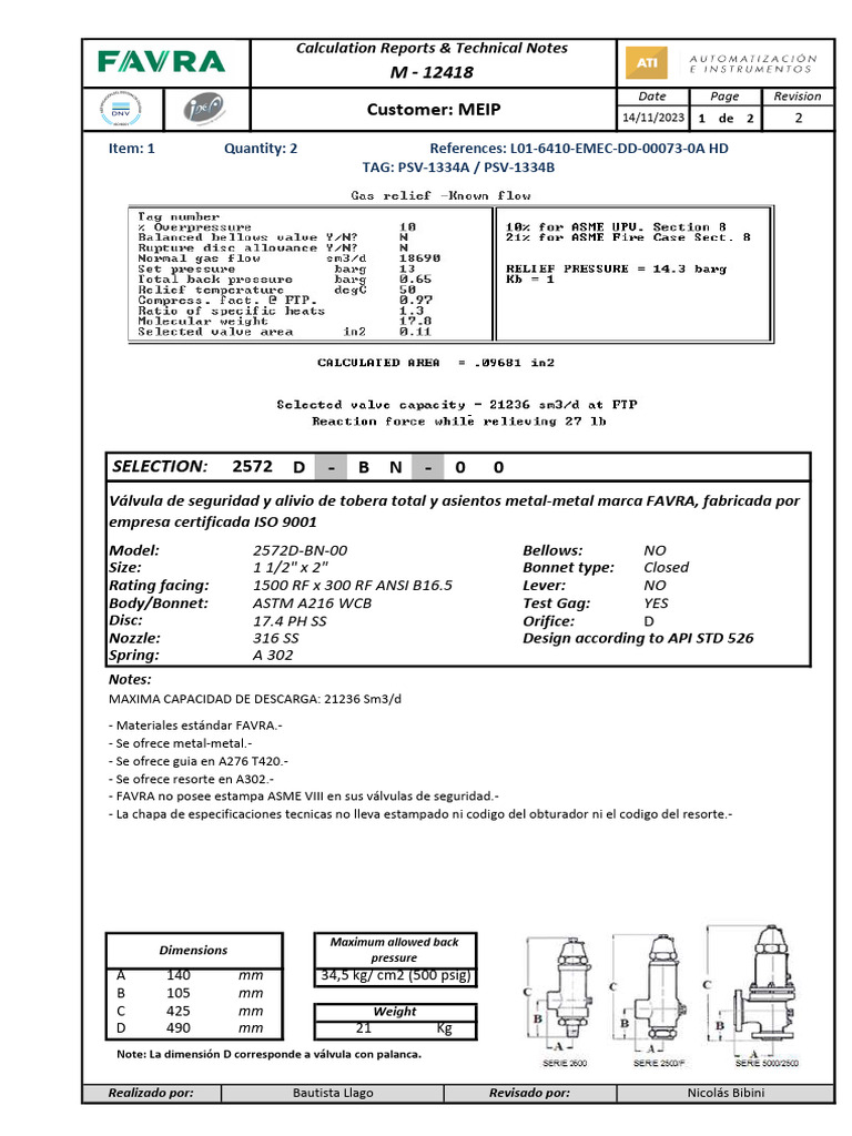 RELOAD - 0025M - 12418 - MEIP Rev.3 | PDF | Pressure | Stainless Steel