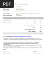 Zomato Food Order Receipts Summary | PDF | Receipt | Invoice