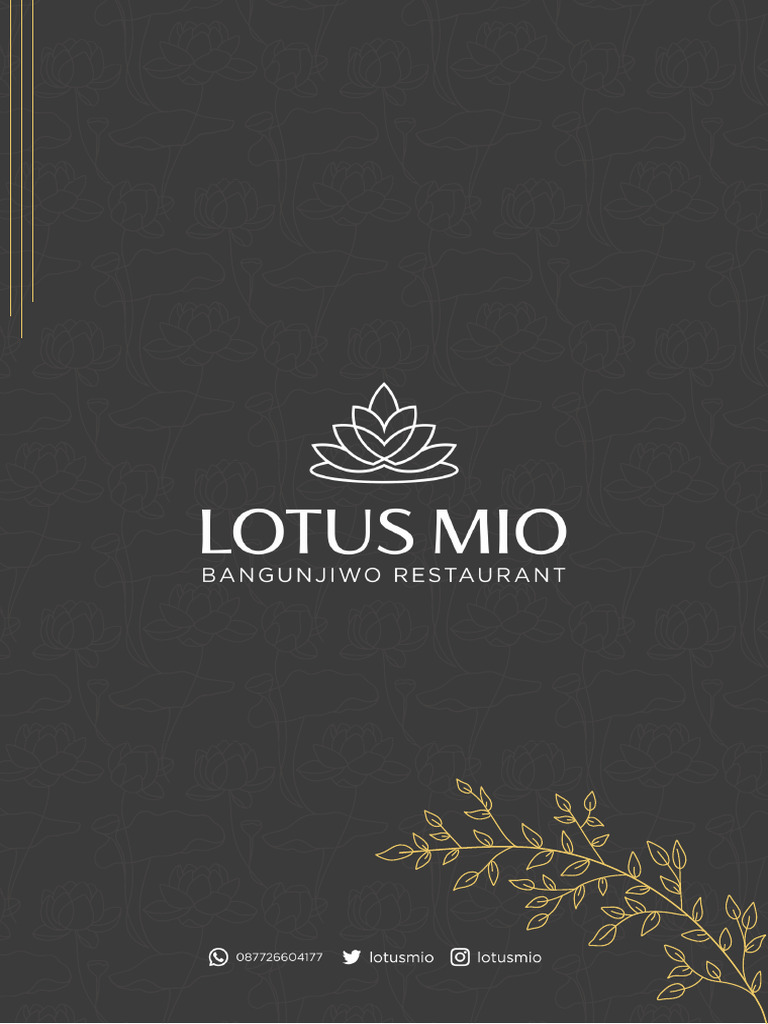 Lotus Mio Menu | PDF | Indonesian Cuisine | Cooking