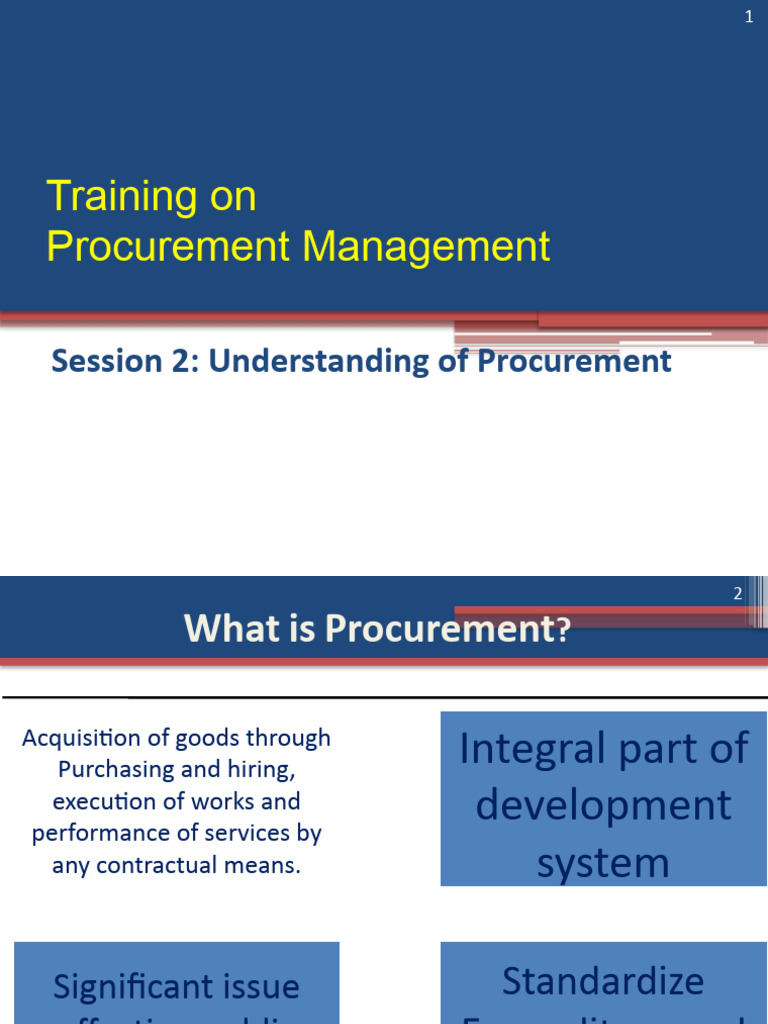 Session 2 Procurement Defined V3 | PDF | Procurement | Business