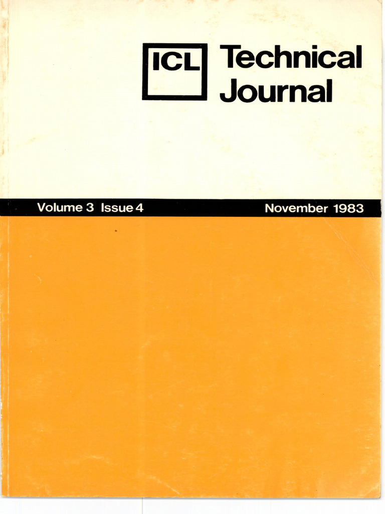 ICL-Technical-Journal-v03i04 | PDF