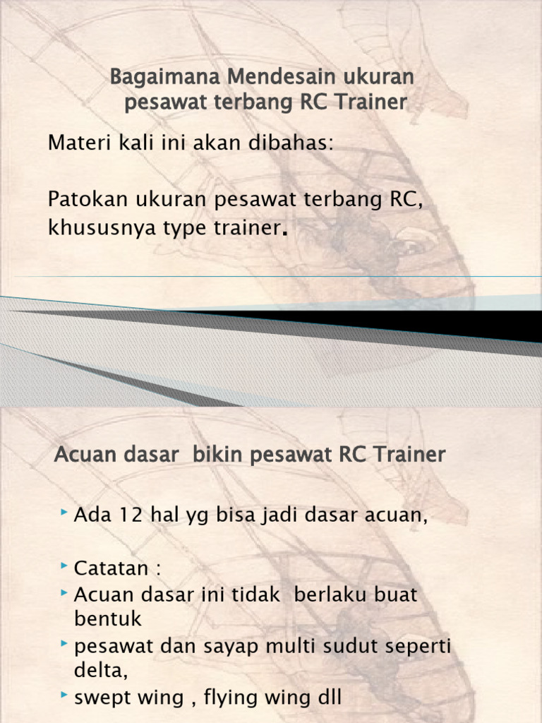 Patokan Desain Dan Ukuran Trainer 5 | PDF