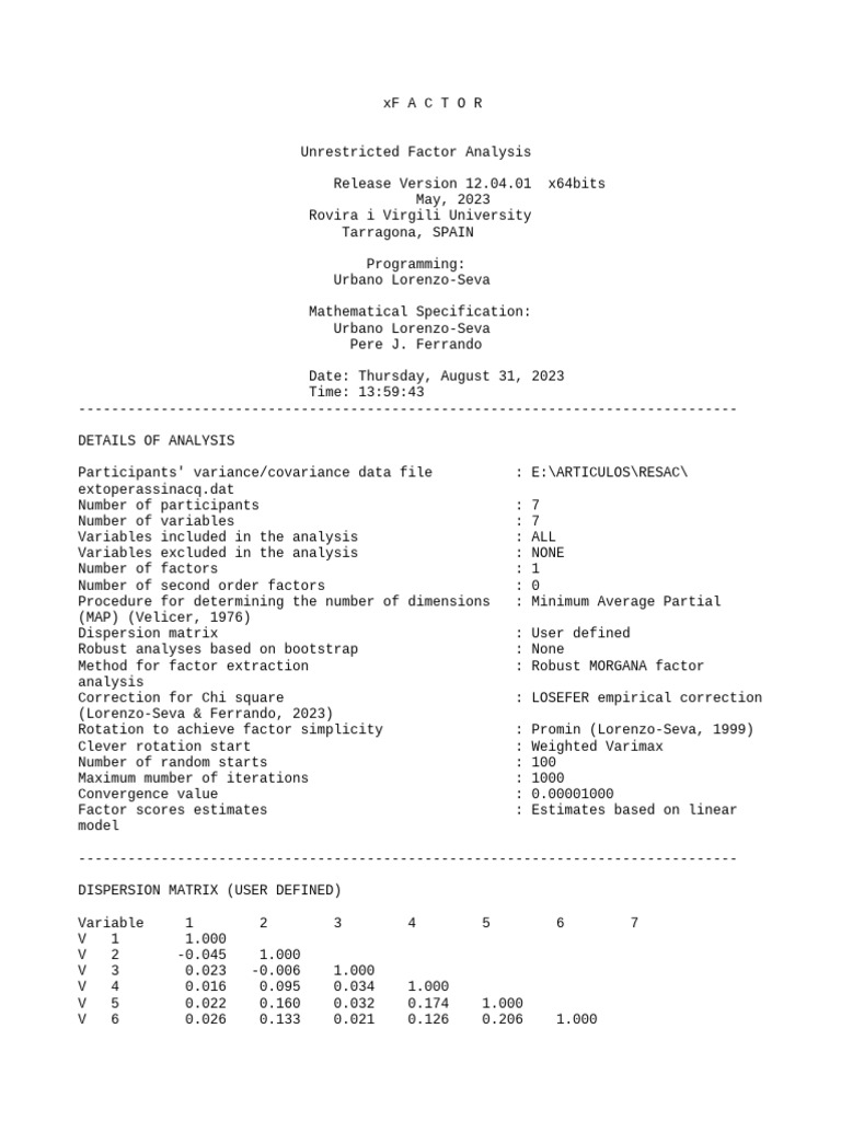 Output | PDF | Variance | Covariance Matrix