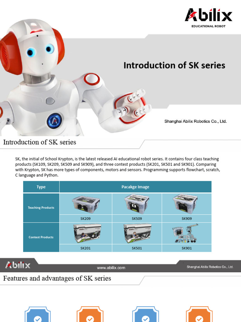 Introduction of SK Series | PDF | Robot | Robotics