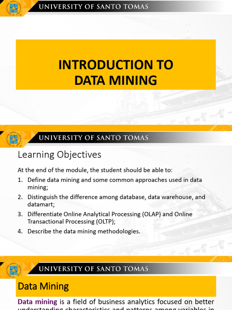 Module 7 Introduction To Data Mining | PDF | Data Warehouse | Databases