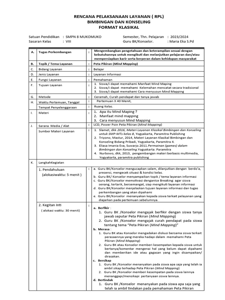 1a RPL Peta Pikiran (Mind Mapping) | PDF