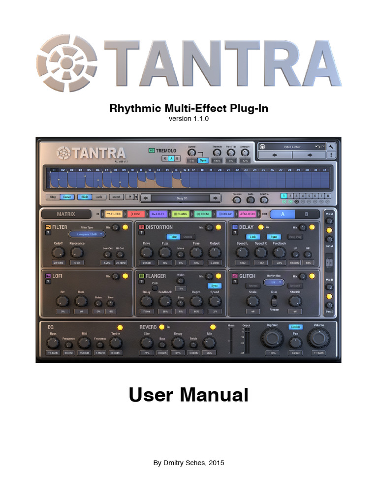 Tantra User Manual | Download Free PDF | Equalization (Audio) | Installation (Computer Programs)