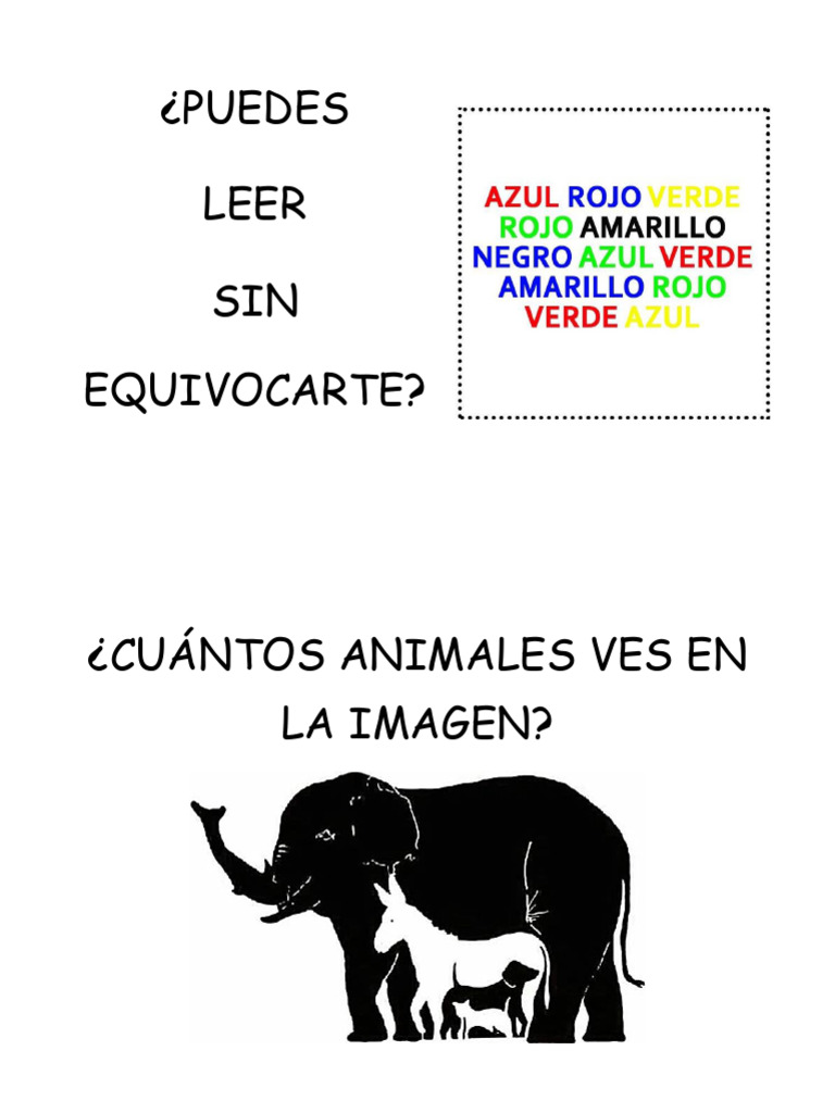 Juegos de Percepción Visual | PDF