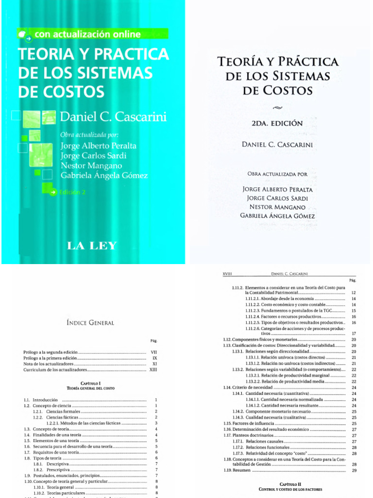 Teoría y Práctica de Costos Cascarini | PDF | Contabilidad | Economias