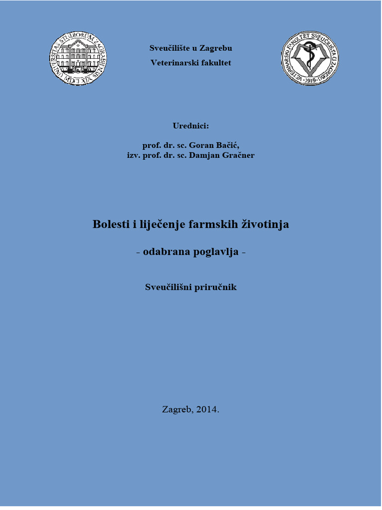 Bolesti I Lijecenje Farmskih Zivotinja | PDF