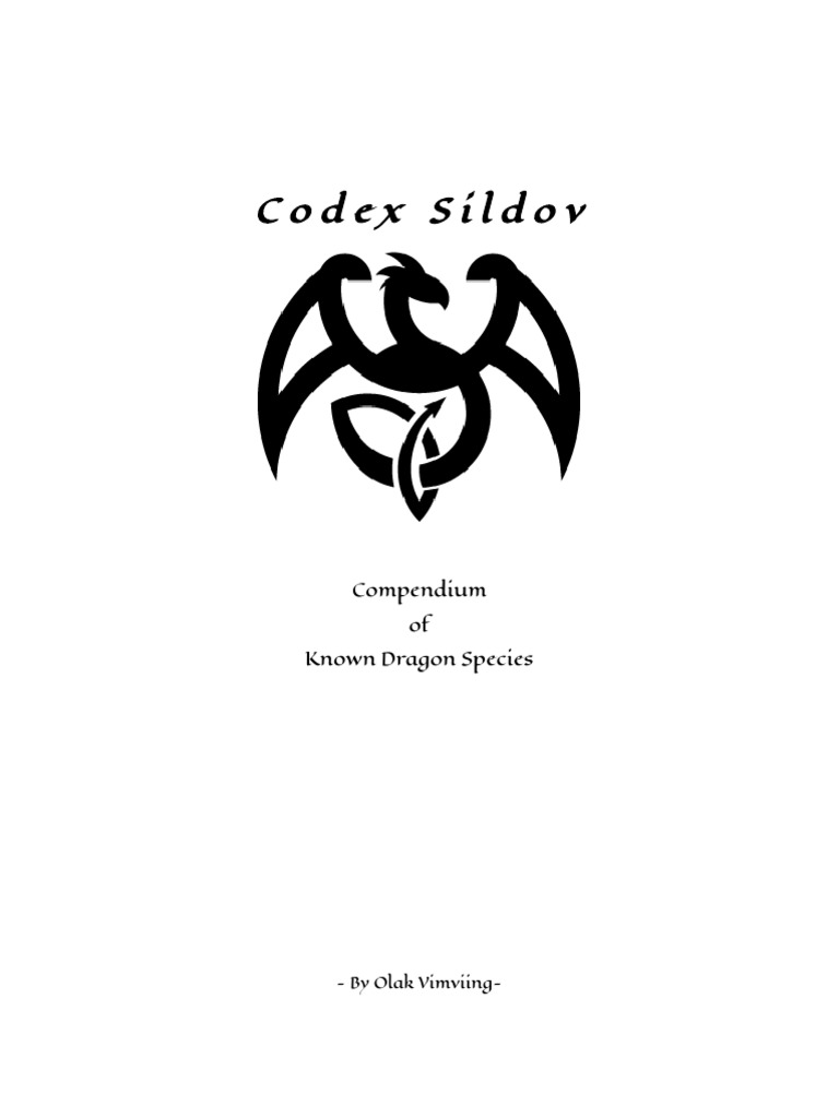 Dragon Codex | PDF | Dragon | Fantasy Creatures
