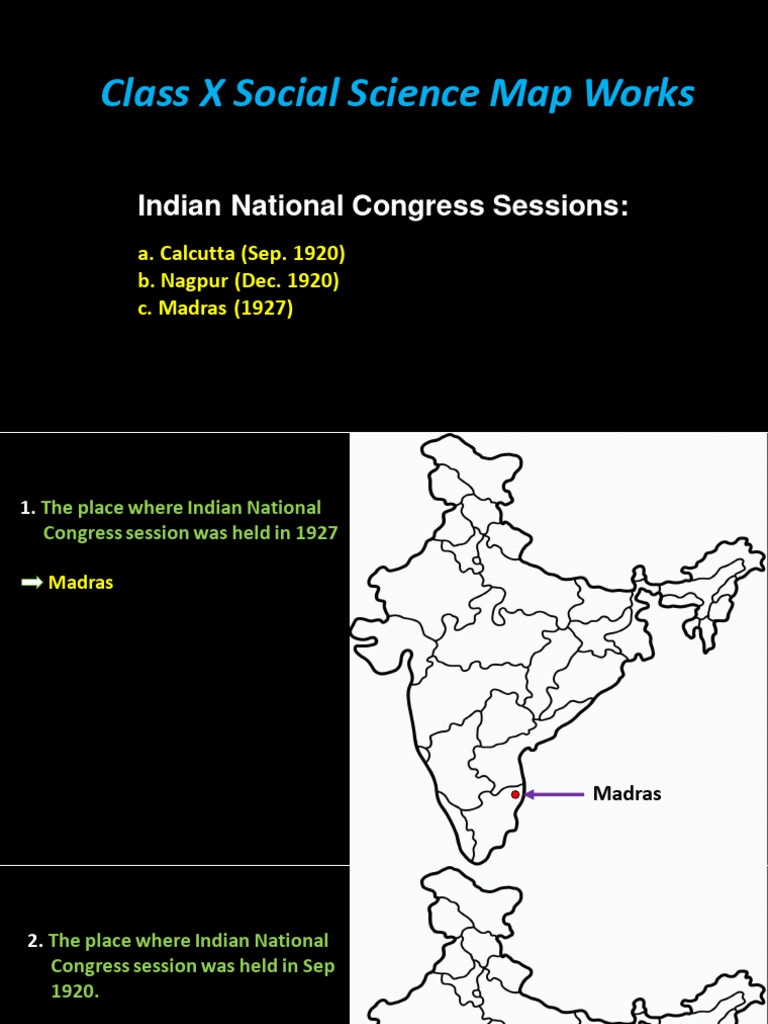 Social Science Map Works - 2023-24 | PDF | Indian Independence Movement ...