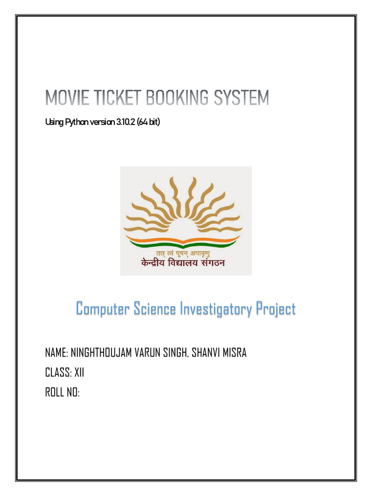 Movie Ticket Booking System () | PDF